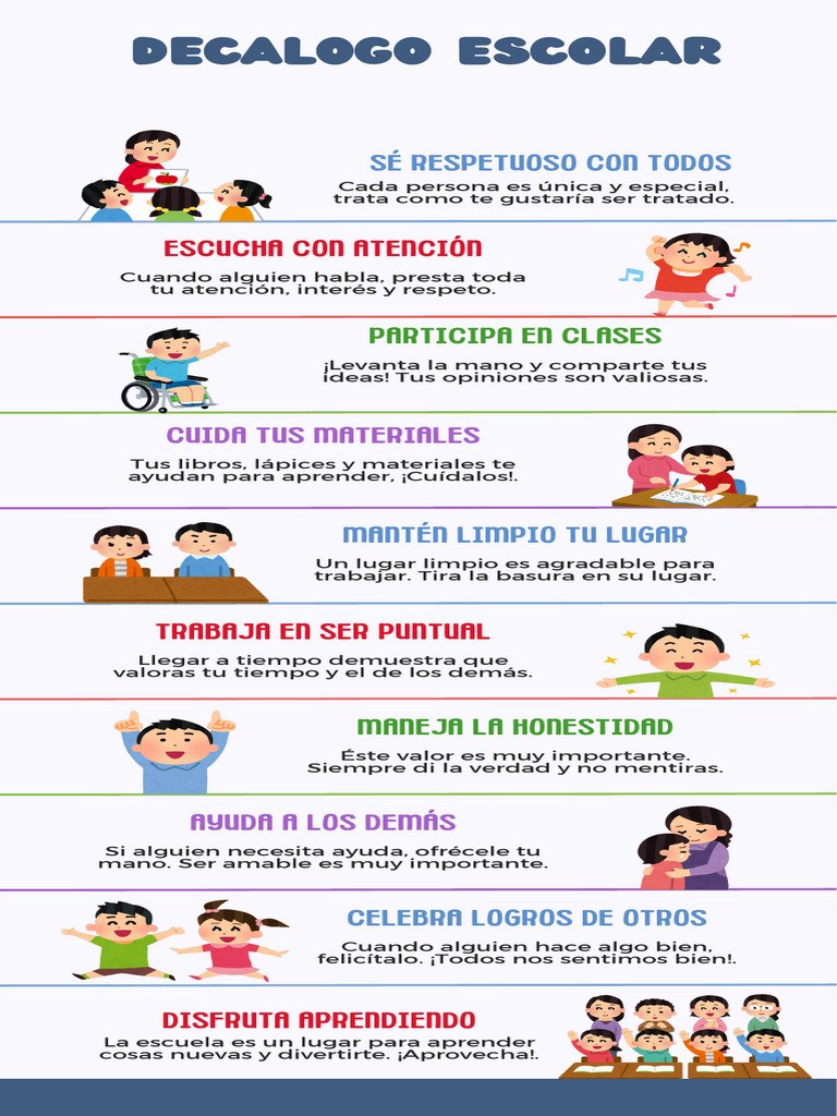 Decalogo Escolar | PDF