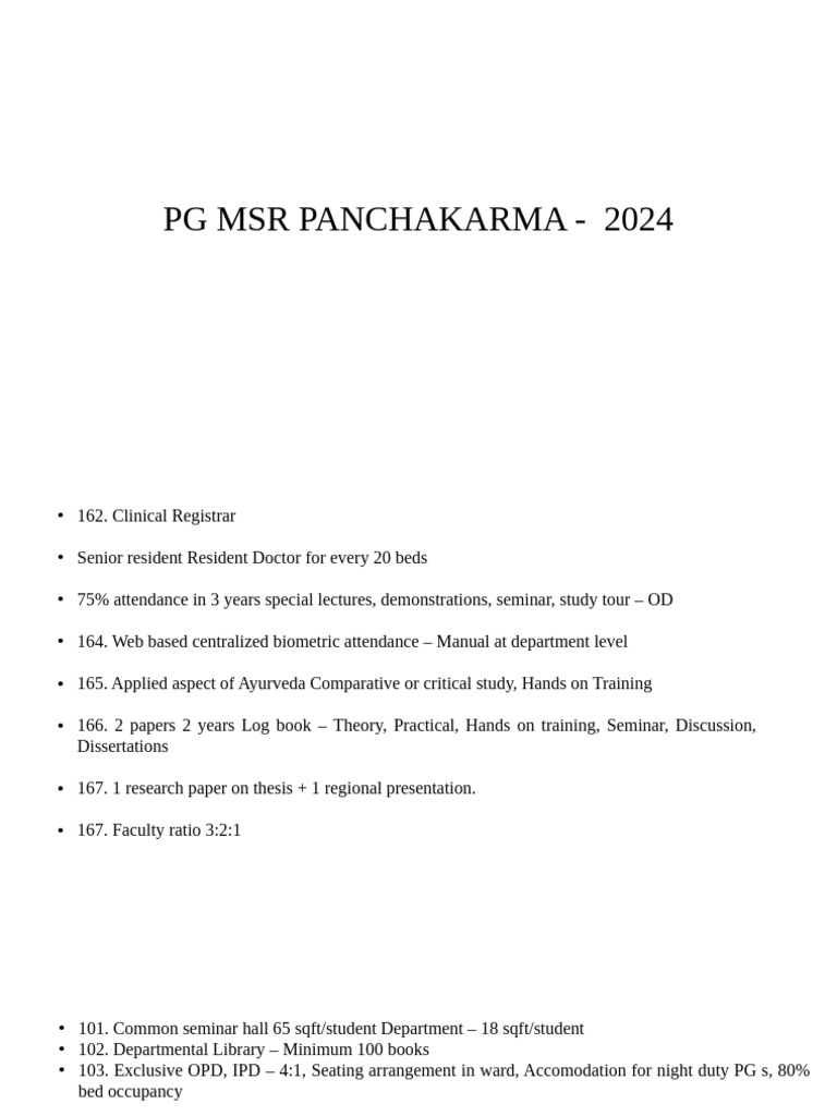 MSR PG PK | PDF | Thesis | Ayurveda