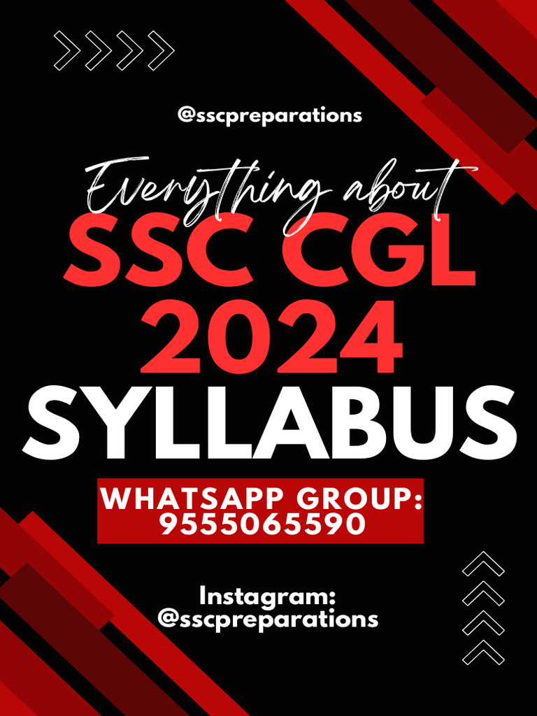 Everything About SSC CGL 2024 Tier-1 + Tier-2 - Syllabus and Exam ...