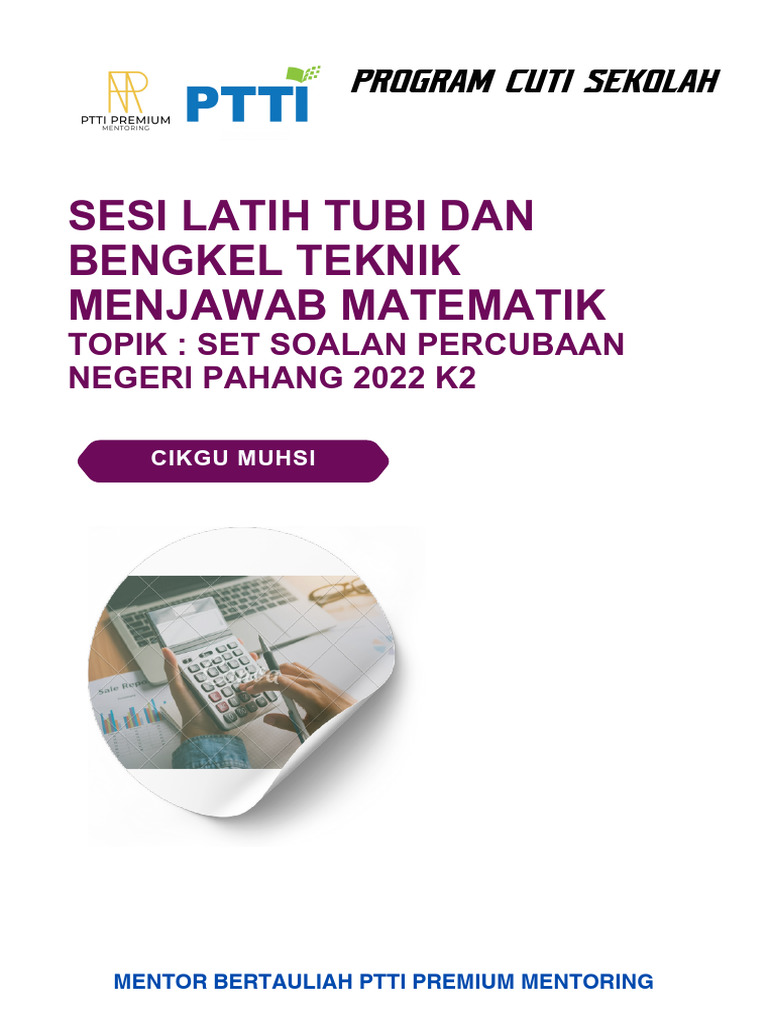 Koleksi Soalan Trial MT SPM K1 K2 | PDF