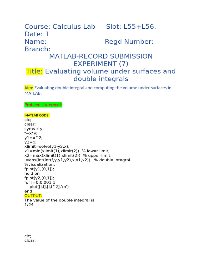 EXP7 | PDF | Teaching Methods & Materials