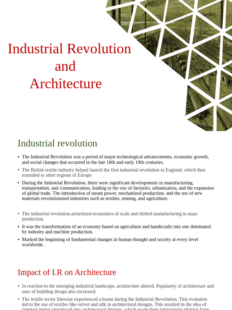 Building Materials of the Second Industrial Revolution | PDF ...