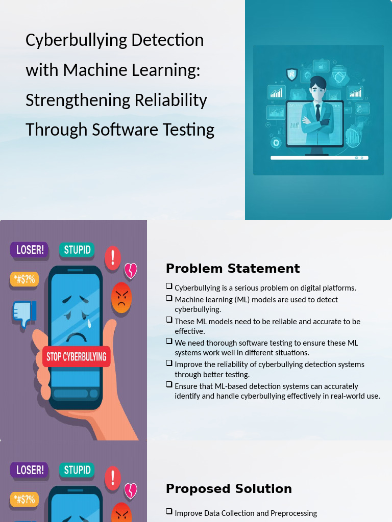 Cyberbullying Detection Using Machine Learning and Deep Learning - PPTX 1 | PDF