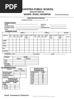 Class 9 CBSE Report Card Format | PDF
