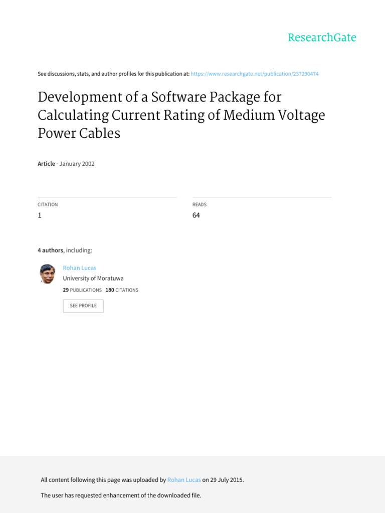 Development of A Software Package For Ca | PDF | Electrical Resistance ...