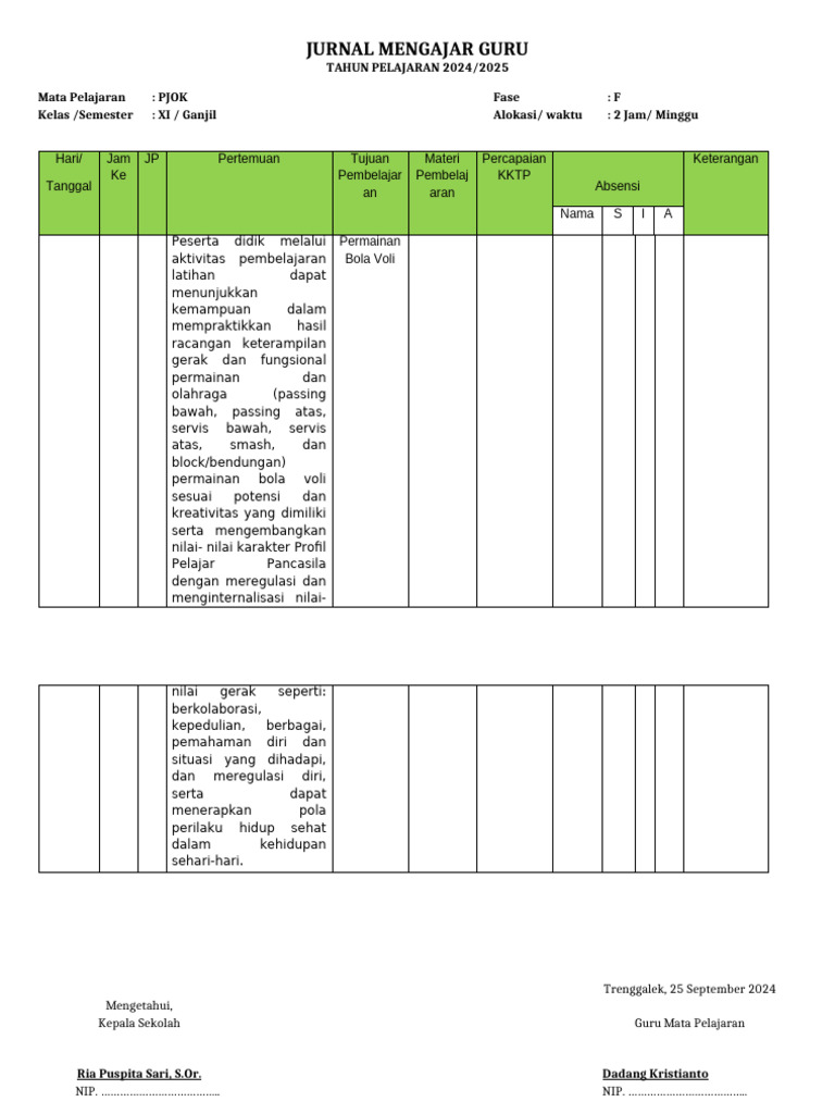 Jurnal Mengajar Guru | PDF