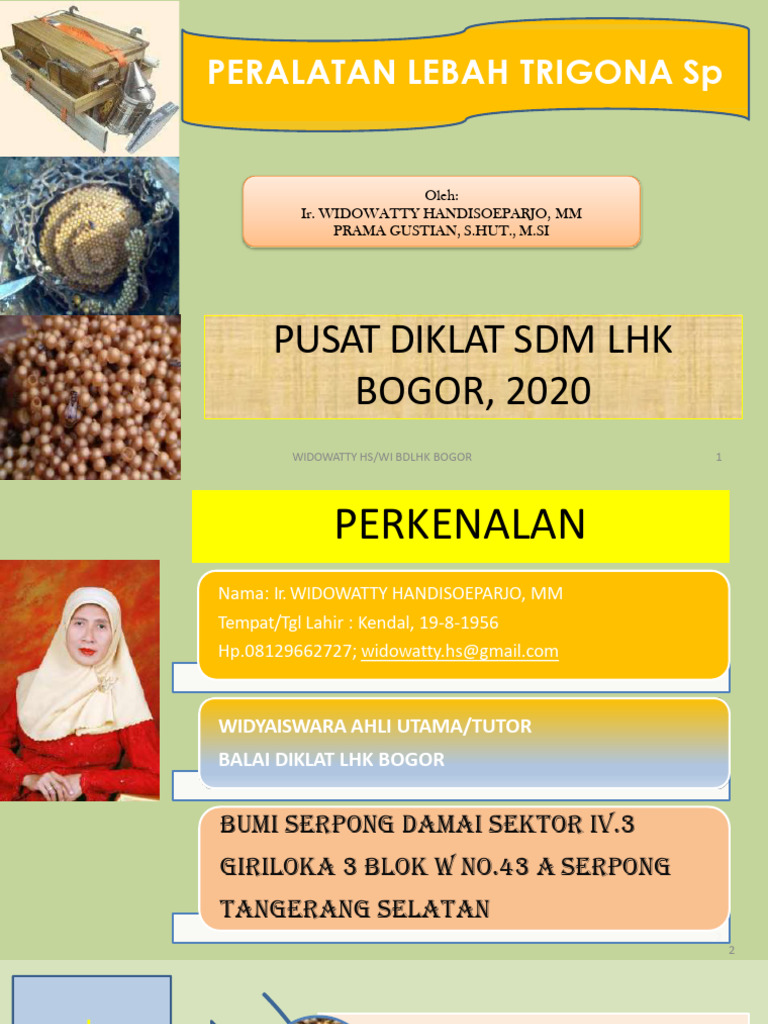 MP. 3 Bahan TayangAjar Peralatan Budidaya Lebah Trigona | PDF