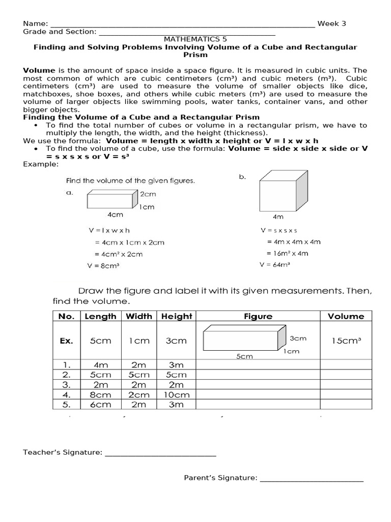 Math 5 Week 3 Activity Sheet | PDF