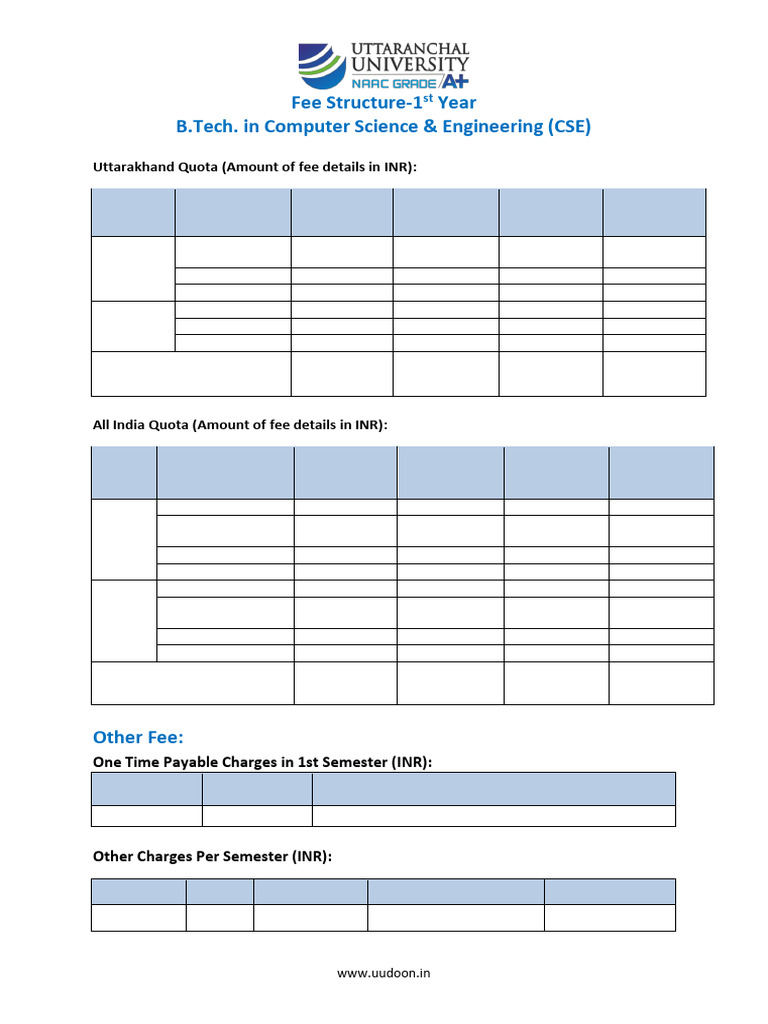 BTech-CSE-4-Years | PDF | Engineering