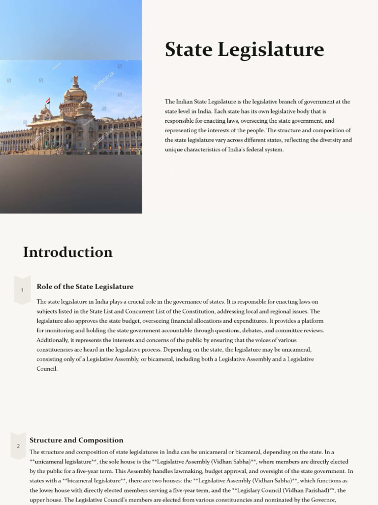 State Legislature | PDF
