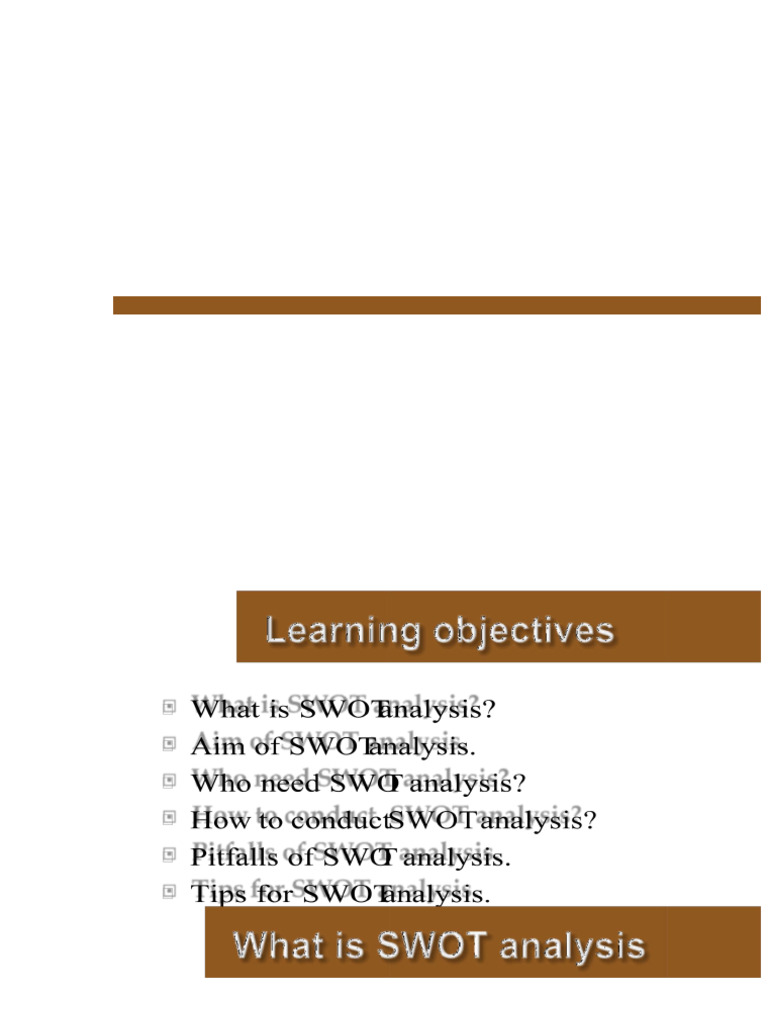 Understanding SWOT Analysis Basics | PDF | Swot Analysis | Marketing