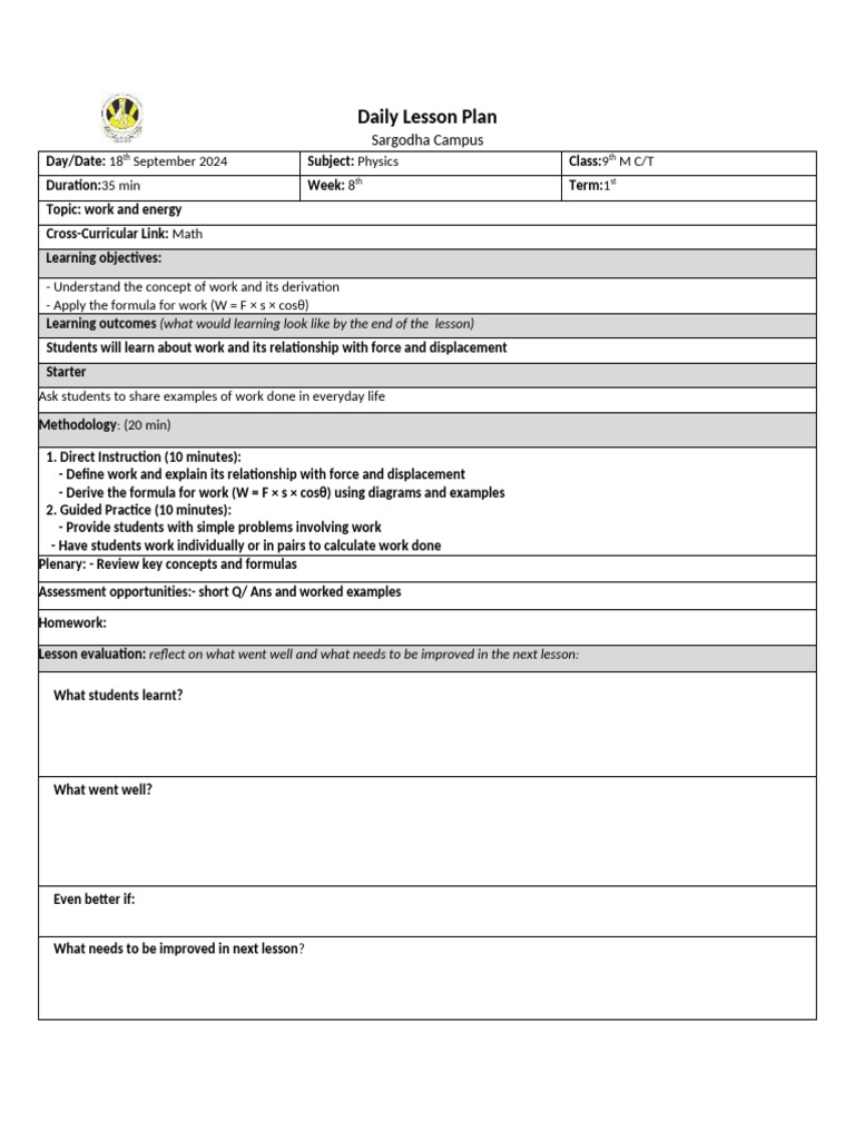 chapter 6 | PDF | Lesson Plan | Evaluation