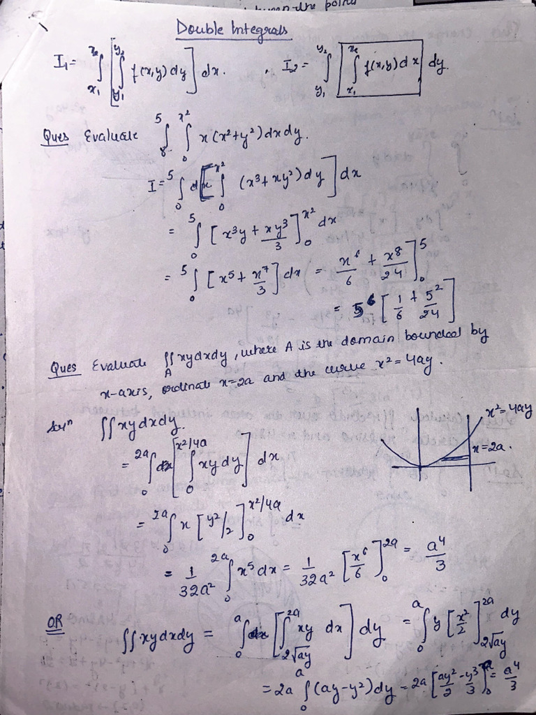 Double and Triple Integration | PDF