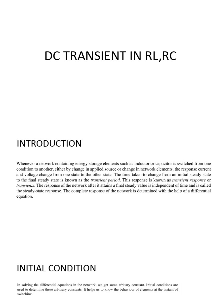 12.Dc Transient.pptx | PDF