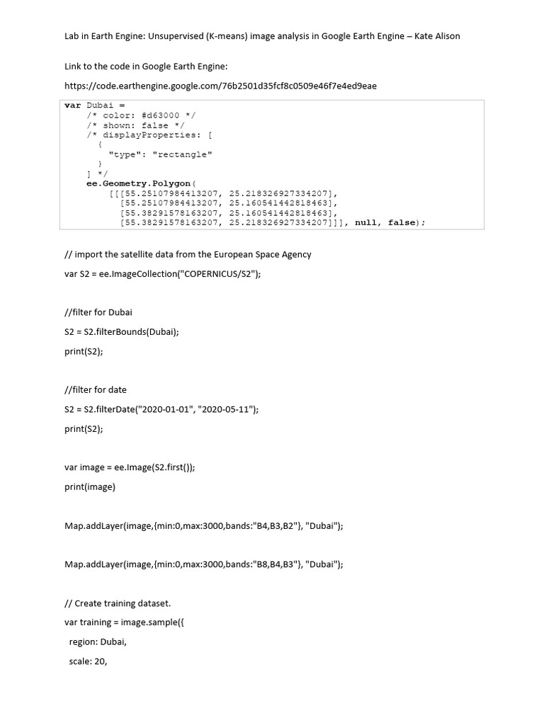 3.1 Lab2 - GEE - Kmeans | PDF