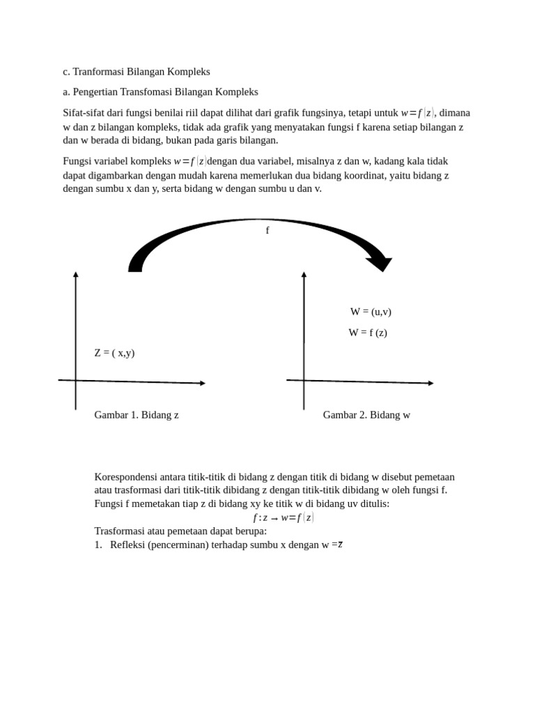 Transformasi Fungsi Kompleks | PDF | Metode & Bahan Ajar