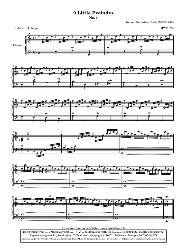 Bach | PDF | Public Domain Music | Compositions
