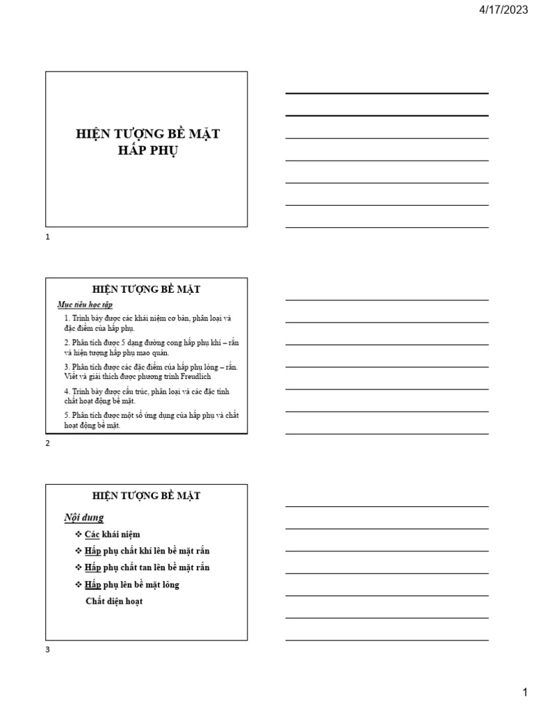 2023 Adsorption K76 - Lecture Note | PDF