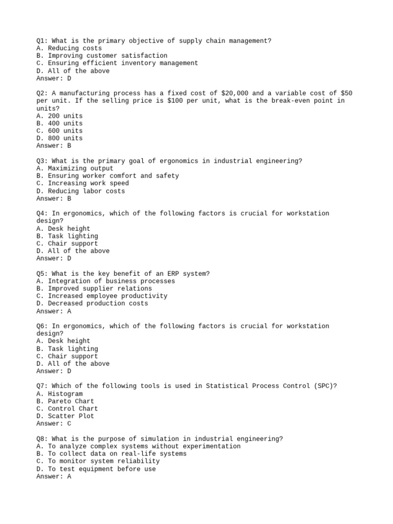 Cie Exam Reviewer 100 Questions | PDF | Net Present Value | Lean ...