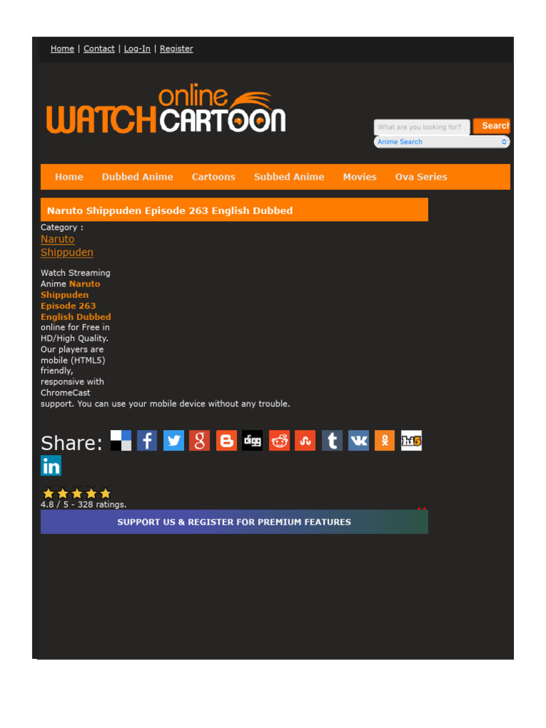 Naruto Shippuden Episode 263 English Dubbed - WCOFun - Watch Cartoons ...