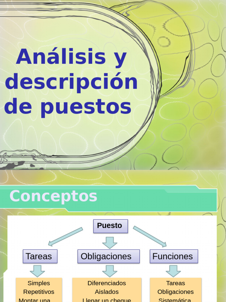 Analisis y Descripcion de Puestos | PDF | Cuestionario | Planificación