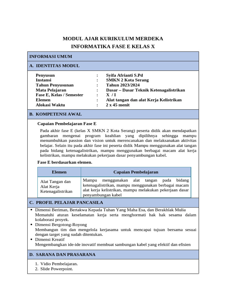 Modul Belajar DDTK | PDF