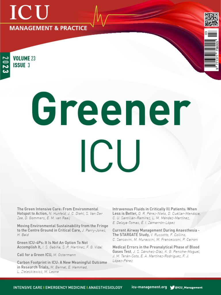 Green ICU: Sustainability in Critical Care | PDF | Intensive Care Unit ...