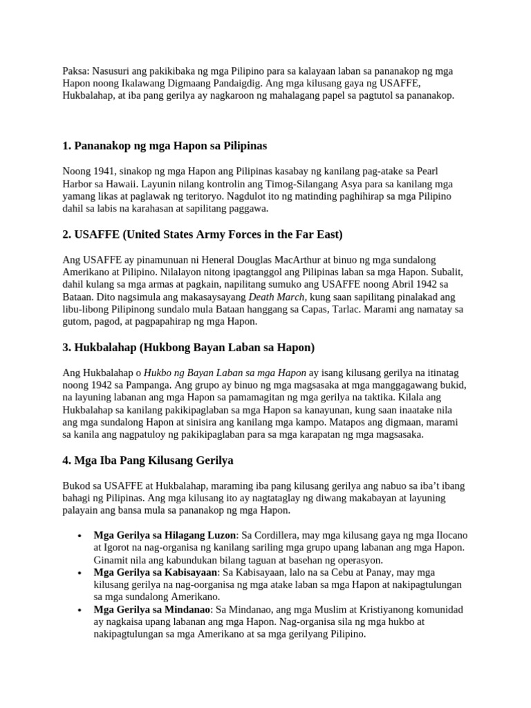 Aral Pan | PDF