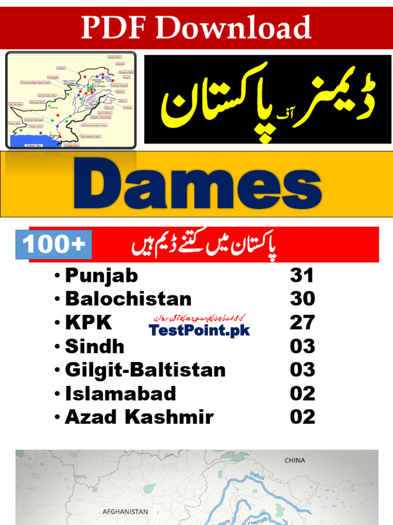 Overview of Dams in Pakistan | PDF | Indus River