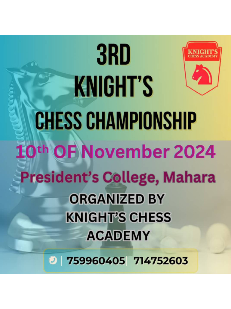 3RD Knight's Chess Championship | PDF