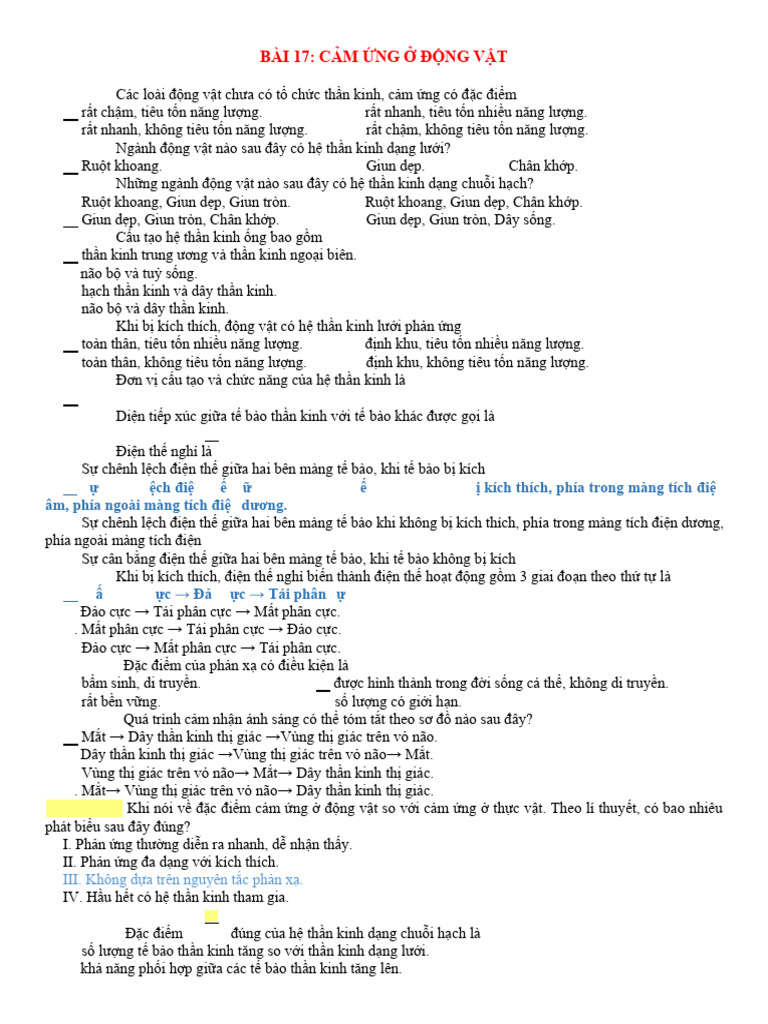 Sinh 11 KNTT HK 2 | PDF