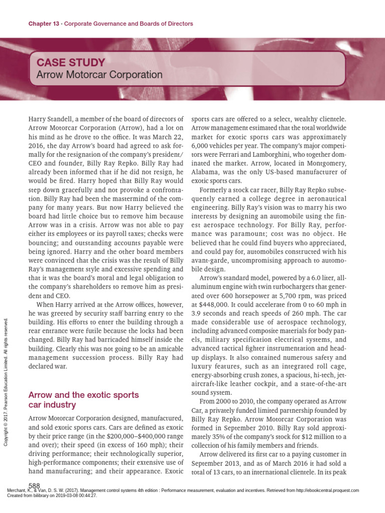 Management Control System Textbook | PDF | Employment | Expense