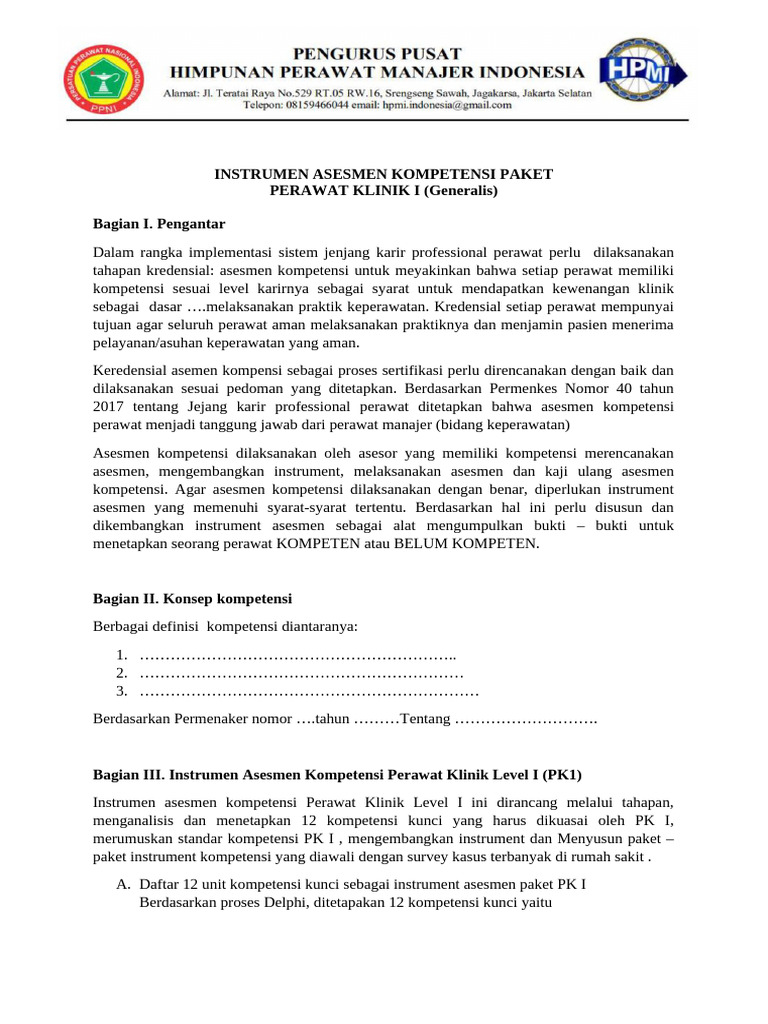 Buku Instrumen Ass Komp Paket PK 1 - 2023 | PDF | Sains & Matematika