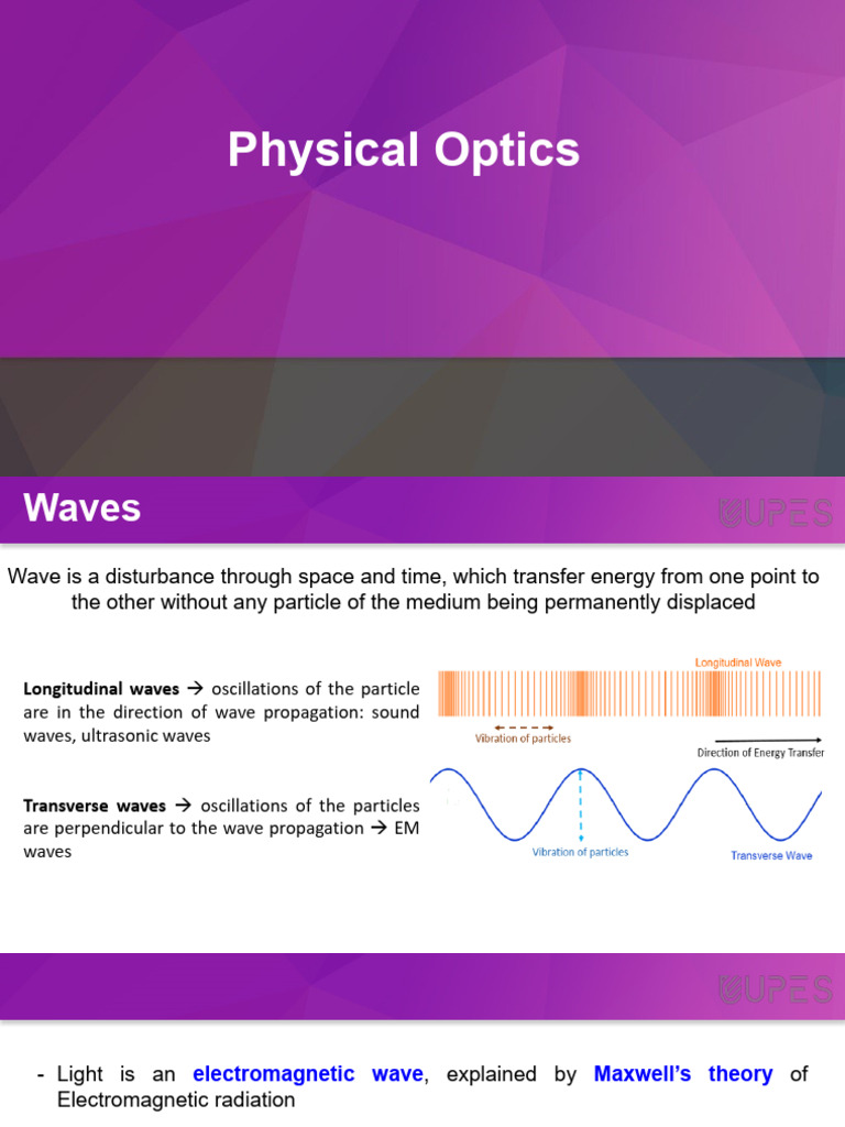 Understanding Physical Optics and Waves | PDF | Waves | Light