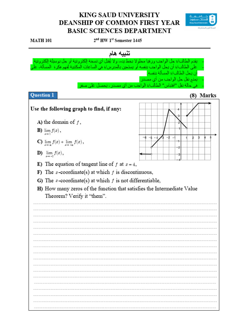 101 Math 2nd Hw 2024 2025 Pdf Tangent Trigonometric Functions