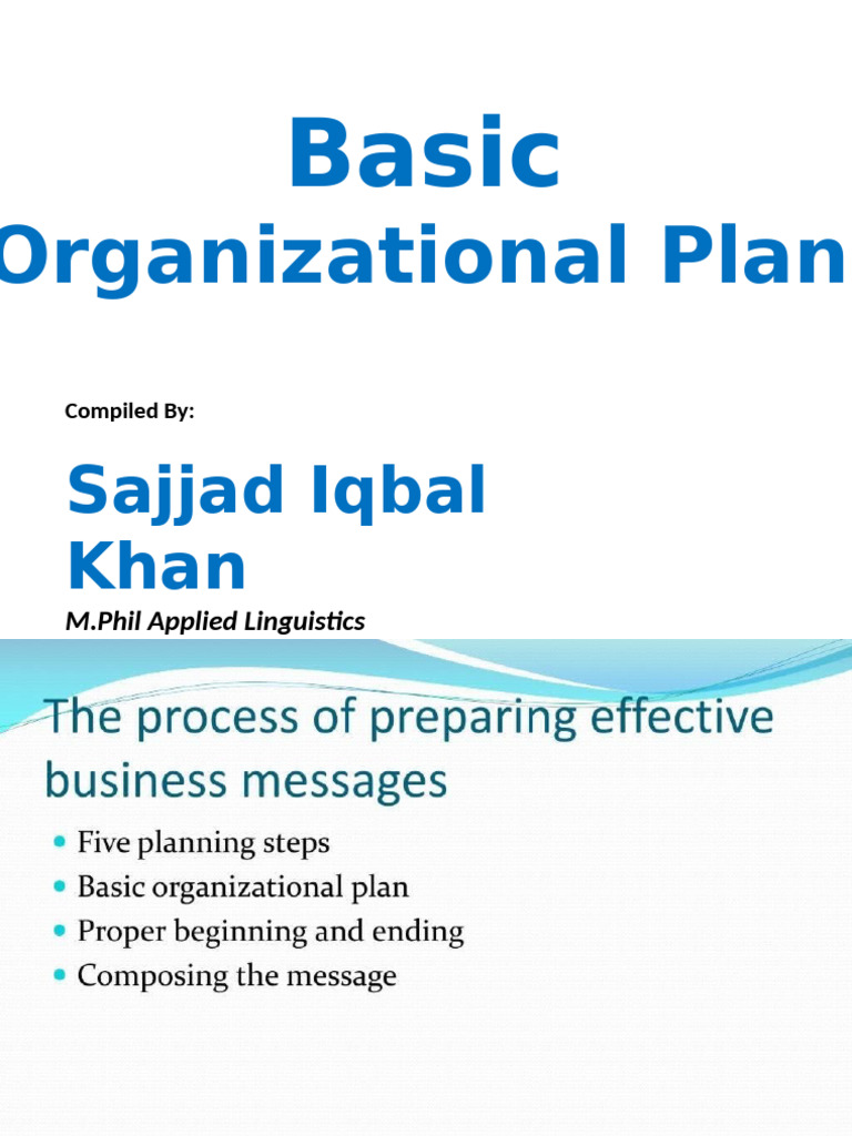 7-Basic Organizational Plans | PDF