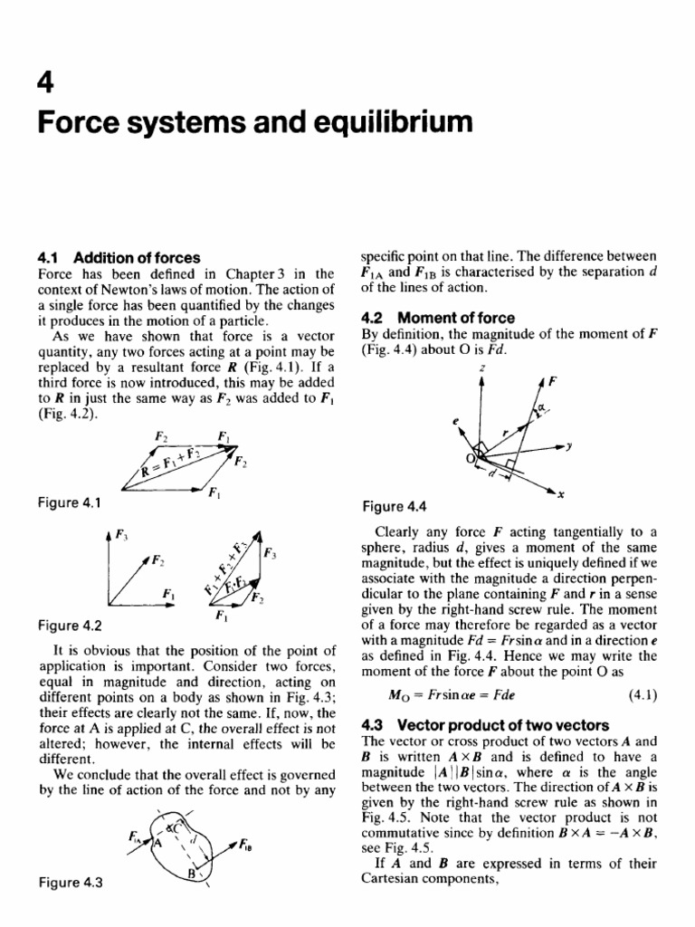 Force Systems and Equilibrium Analysis | PDF | Buoyancy | Force