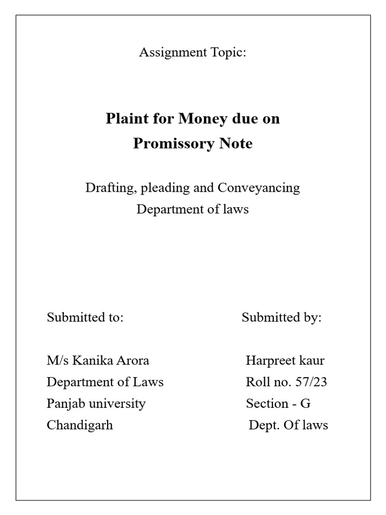 Harpreet DCP Assignment-9 | PDF | Lawsuit | Cause Of Action