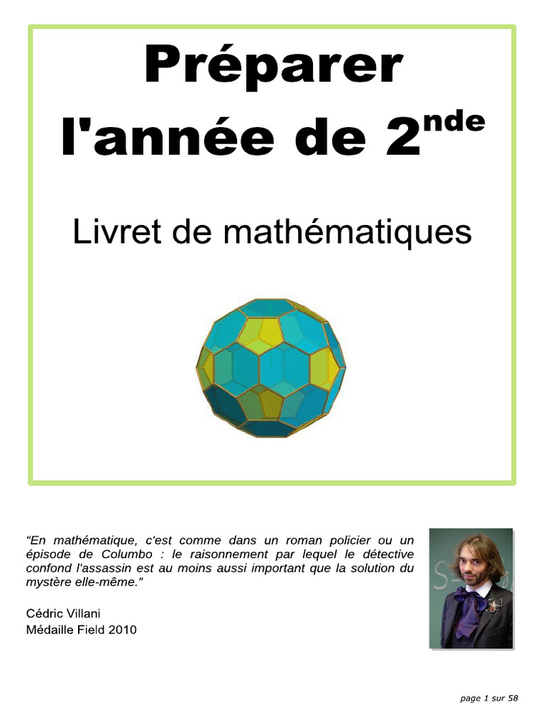 Livret Maths | PDF