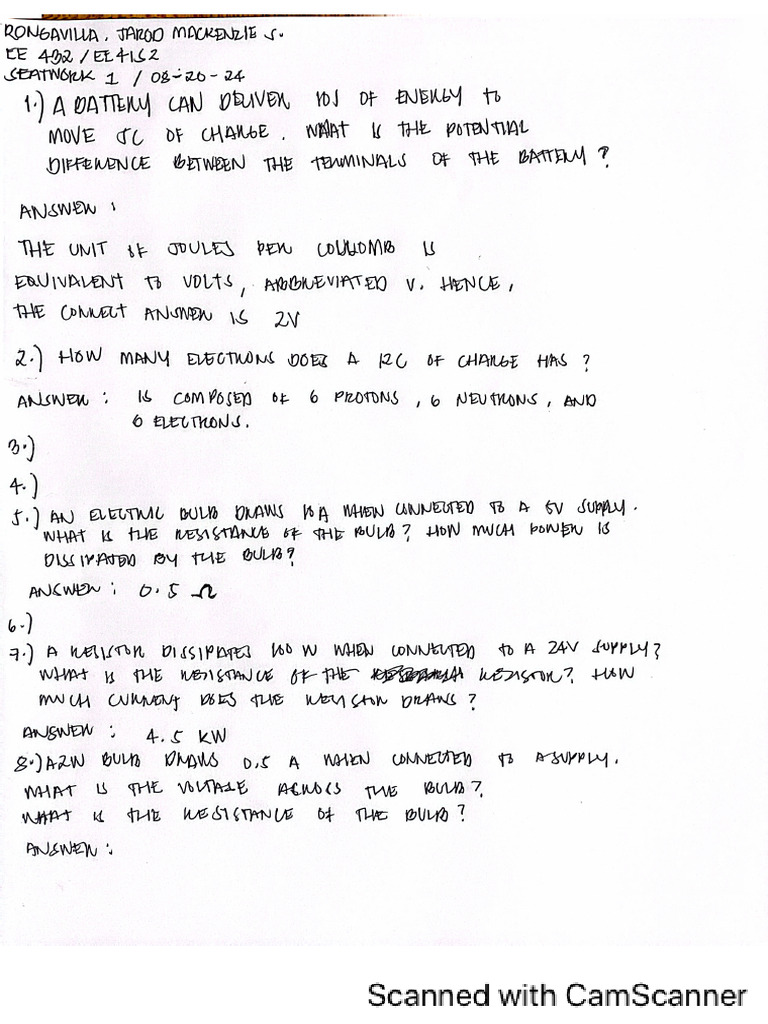 Rongavilla Jarodmackenzie S Seatwork1 | PDF