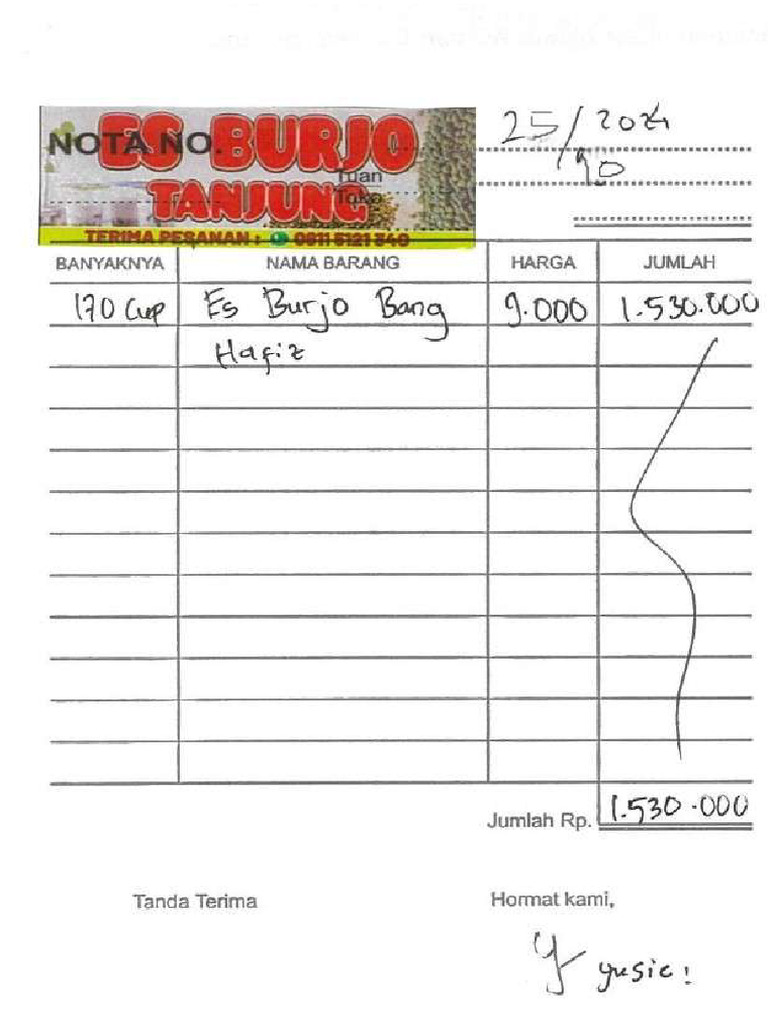 Nota Burjo 25 Okt 2024 | PDF