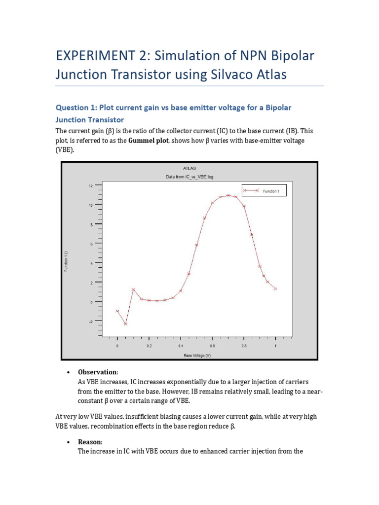 NPN Transistor Simulation Insights | PDF | Bipolar Junction Transistor ...