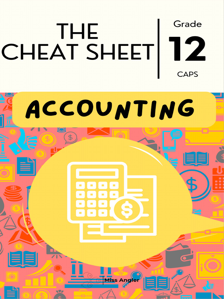 Cheat Sheet Gr.12 Accounting V1-2 - Unlocked | PDF