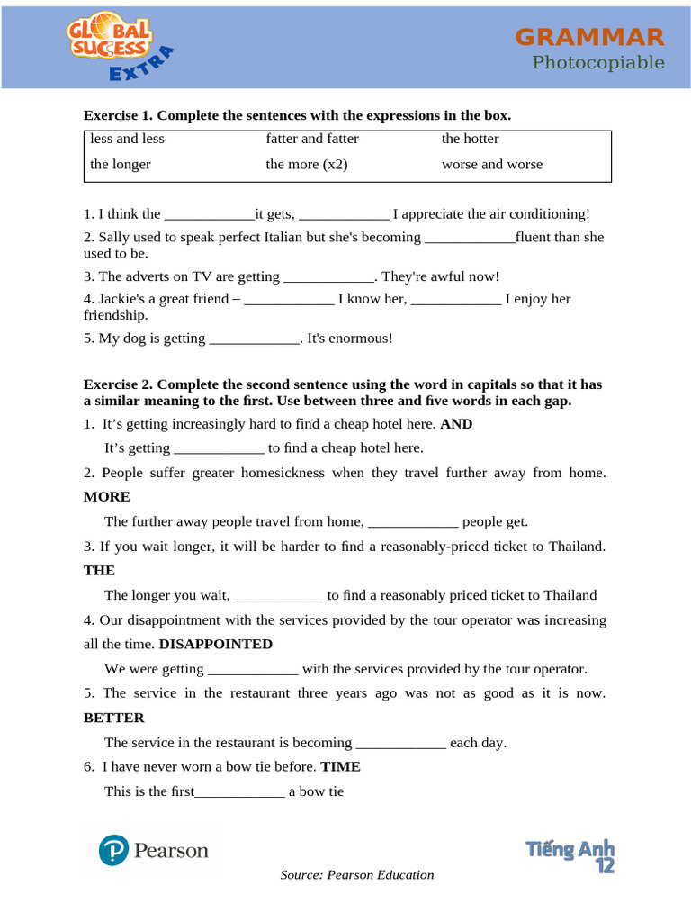 Unit 4 Extra - Grammar | PDF | Language Arts & Discipline | Home & Garden