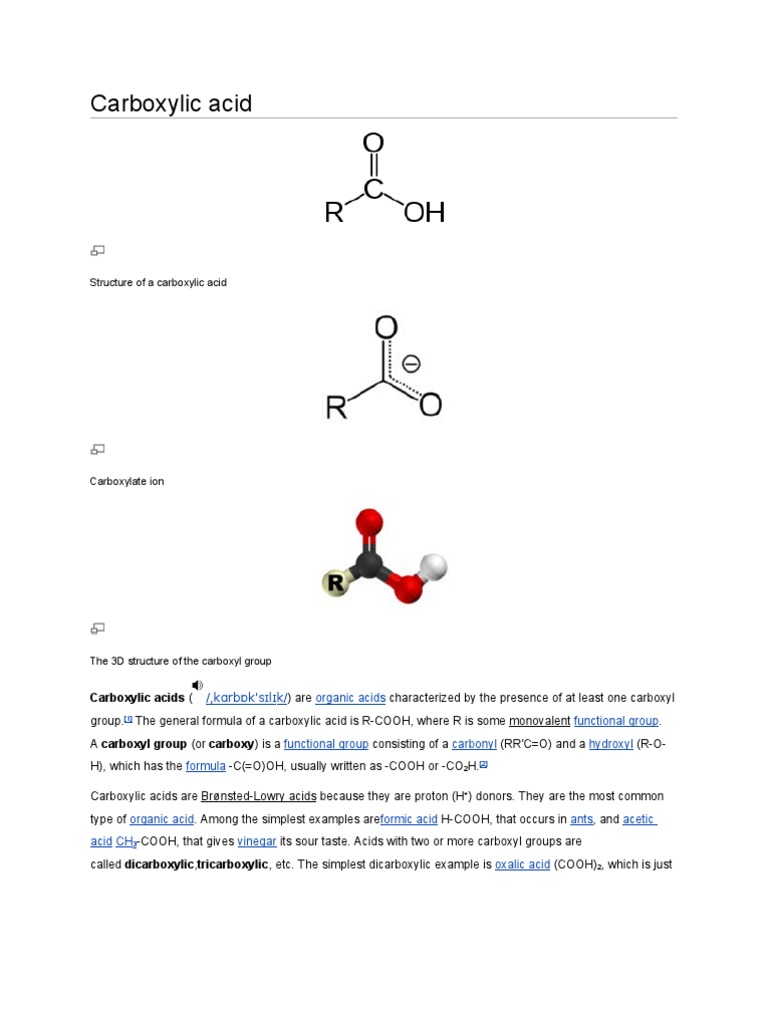 Carboxyl Structure