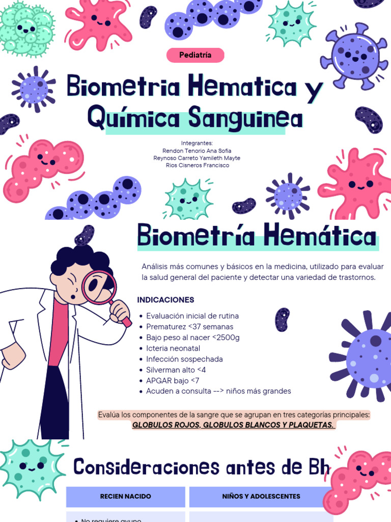 BH y QS - Pediatria-1 | PDF | Sangre | Anemia