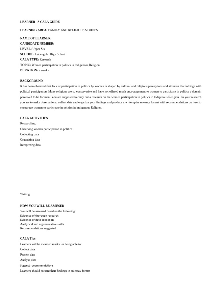 FRS 2022 Learner's Cala Guide | PDF | Data | Learning