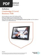 Cambridge International As & A Level 9609 Business Syllabus For ...