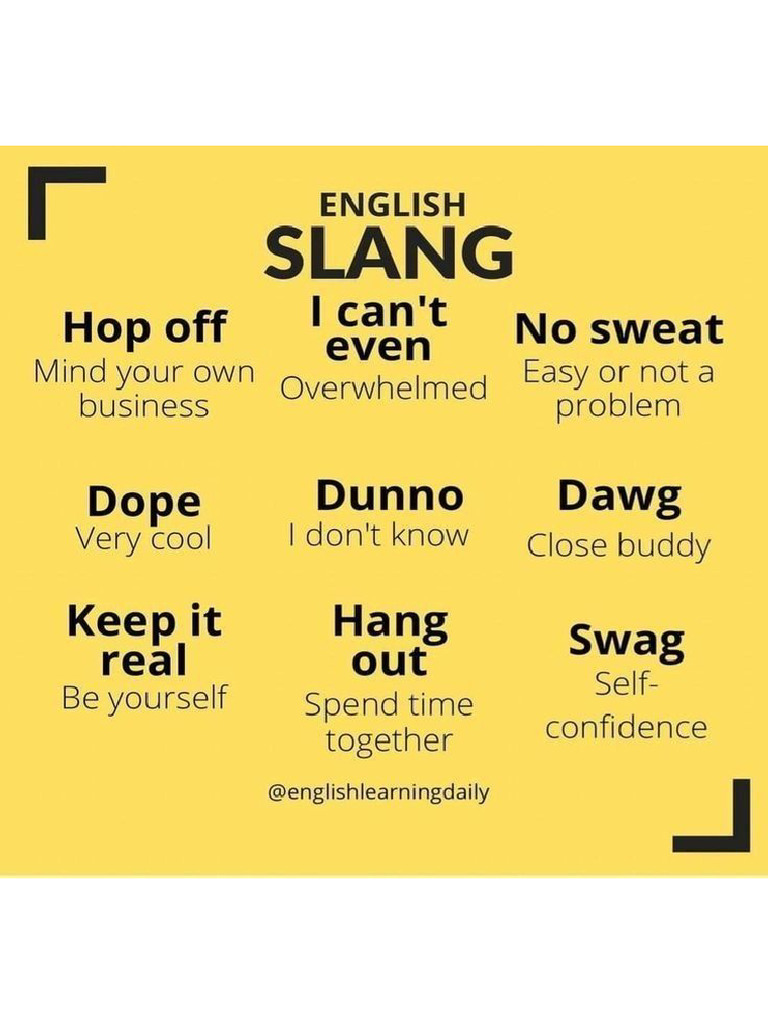 Slang | PDF