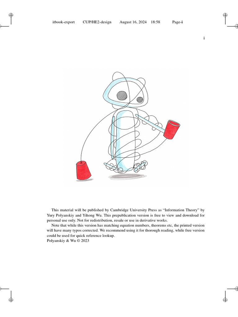 Info Theory Polyanskiy Wu | PDF | Information | Statistical Theory